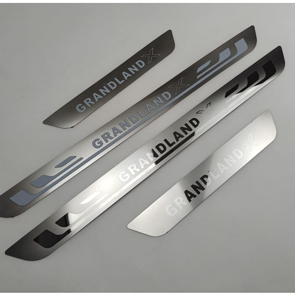 GRONGU Car Kick Plates, Stainless Steel Car Door Sill Protector ...