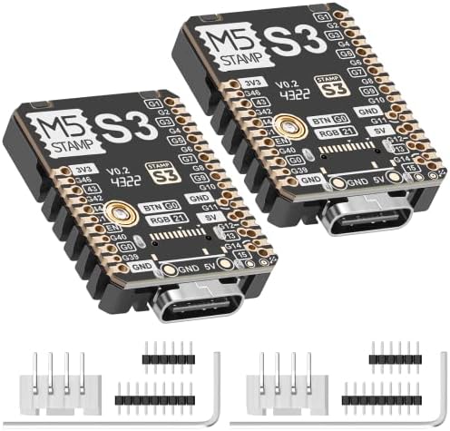 Amazon.com: MakerFocus 2 unids M5STACK M5Stamp ESP32S3 Módulo ESP32-S3FN8 Tablero de Desarrollo ...