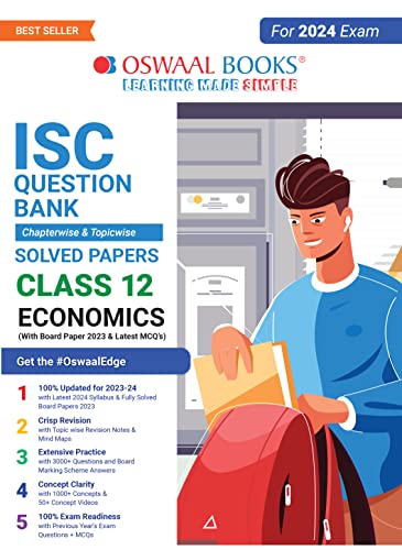 Oswaal ISC Question Bank Class 12 Economics Book (2024 Exam) eBook ...