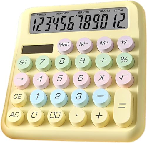 Desktop Calculator Cute Candy Color - 12 Digit Standard Basic ...