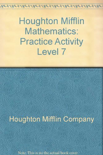 Houghton Mifflin Mathematics: Practice Activity Level 7 (7): 9780395530375: Amazon.com: Books