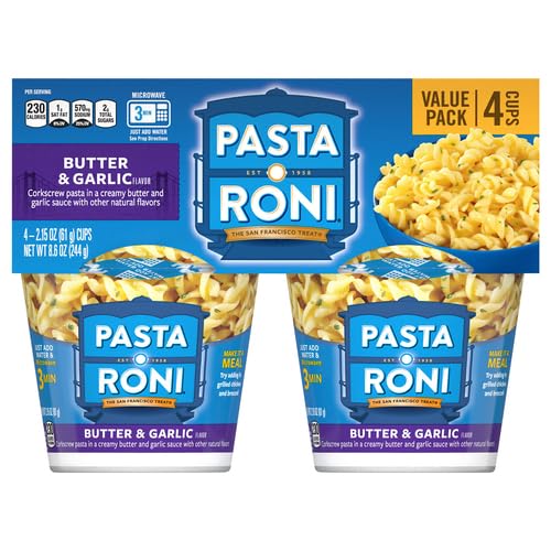 Amazon.com : Pasta Roni 4pk Cups - Butter Garlic : Grocery & Gourmet Food