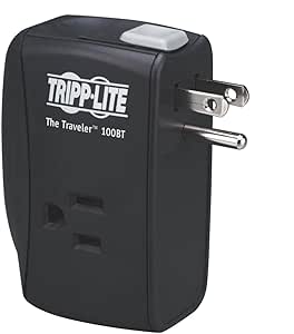 Amazon.com: Tripp Lite 2 Outlet Portable Surge Protector Power Strip ...