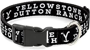 Amazon.com : Paramount Network Pet Collar, Dog Collar Plastic Buckle, Yellowstone Dutton Ranch ...