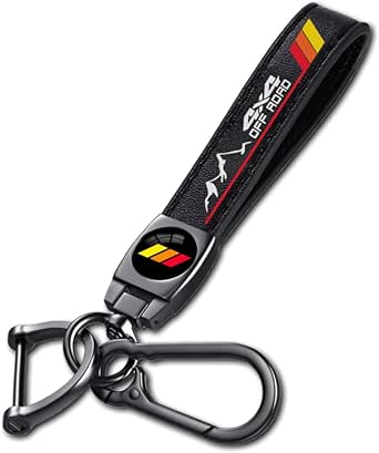 Amazon.com: QZXIAOGU Genuine Leather Car Keychain Keyring for Toyota ...
