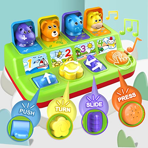 Snapklik.com : Interactive Pop Up Animals Toy For Toddlers, STEM Early ...