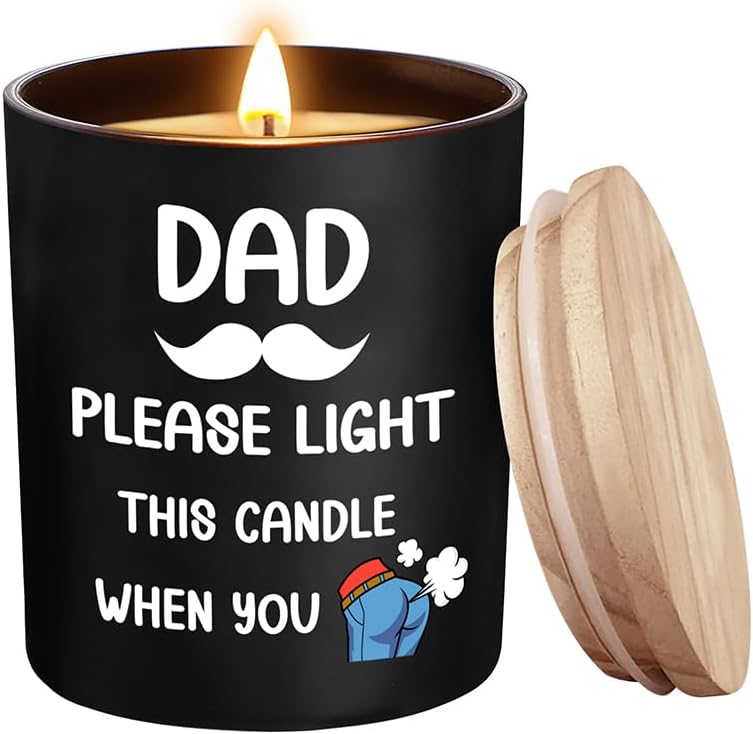 Amazon.com: Fathers Day Funny Dad Candle Gifts for Dad on from Daughter ...