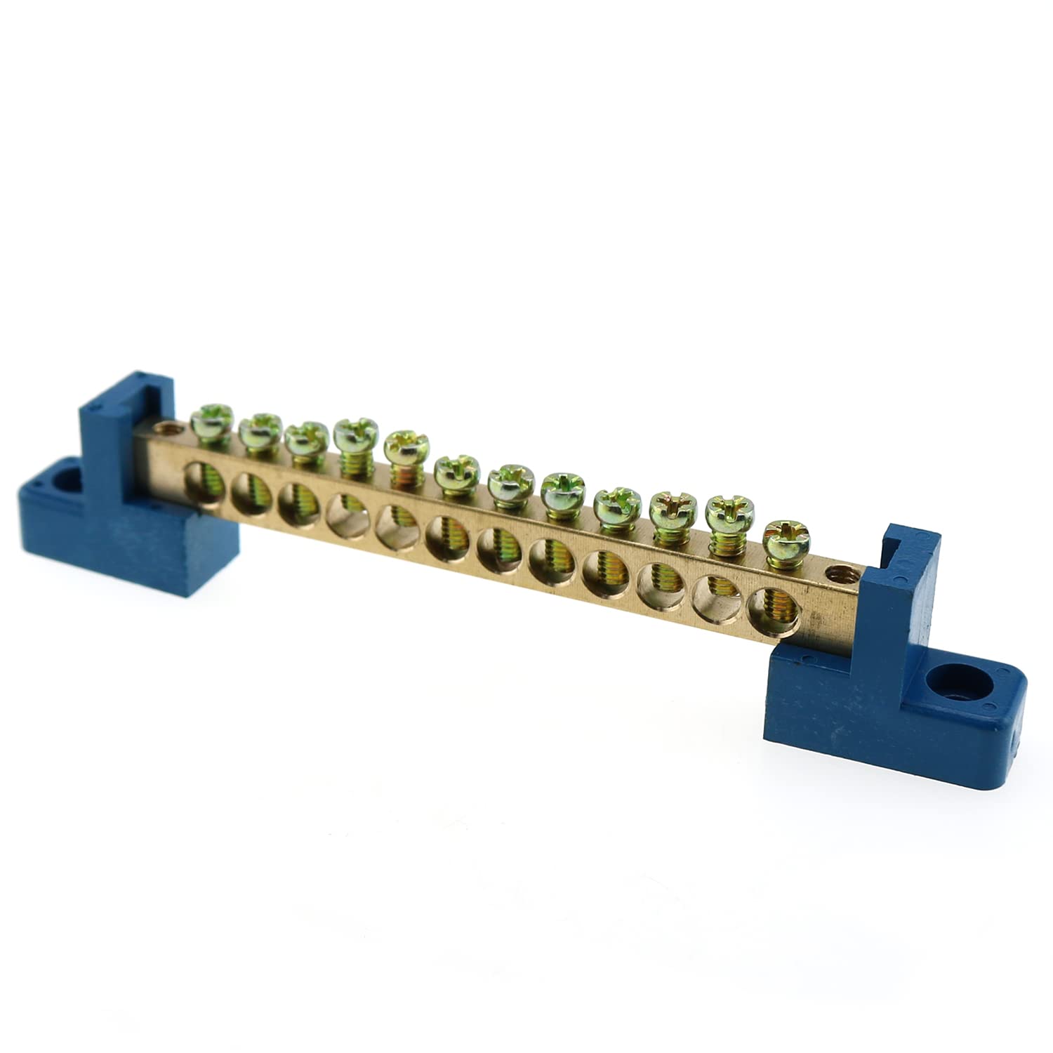Buy E-outstanding Terminal Bus Bar 12 Positions Screw Brass Terminal ...