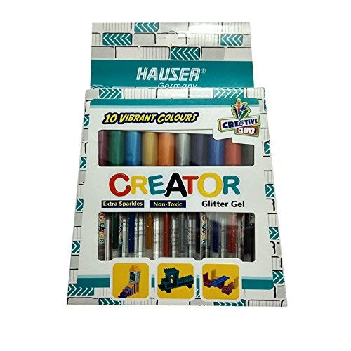 Hauser Creator 20 Vibrant Colours Glitter Gel Set : Amazon.in: Office ...