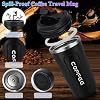 17oz Stainless Steel Insulated Coffee Tumbler with Lid, Leak-Proof ...
