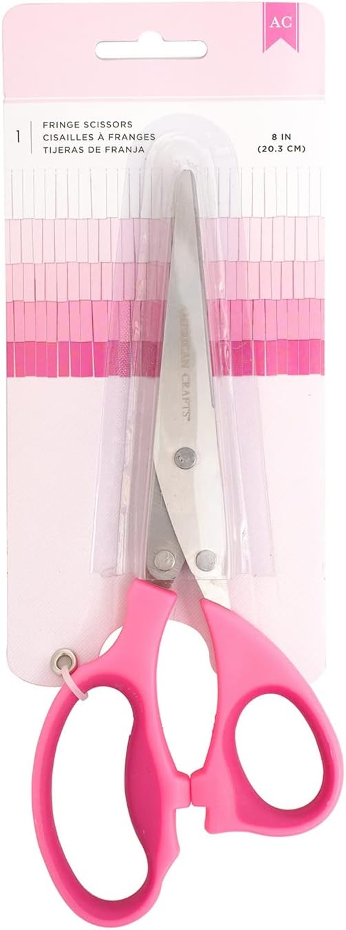 Amazon.com: American Crafts Fringe Scissors 8"-Pink