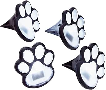 The Lakeside Collection Solar Paw Print Pathway Lights - Amazon.com