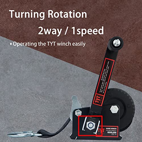 Snapklik.com : TYT 600LB Boat Trailer Winch