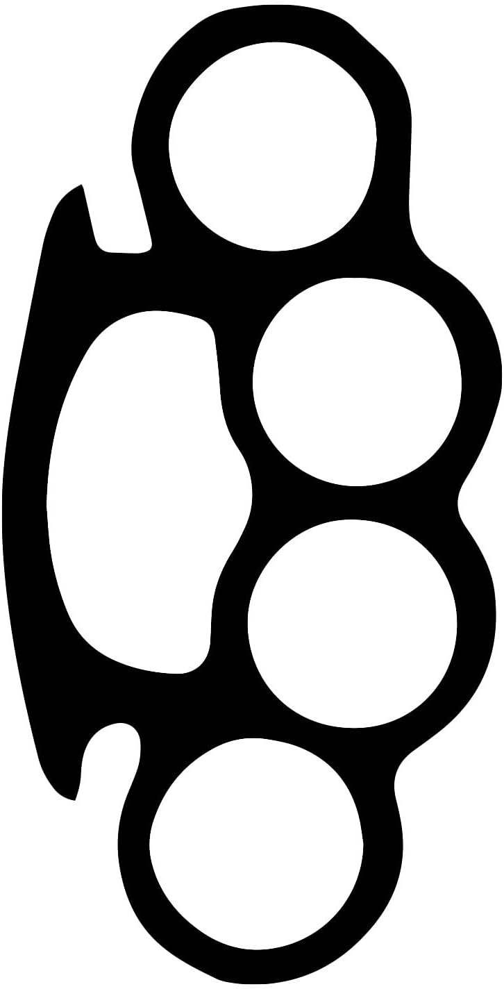 Amazon.com: Brass Knuckles Sticker Vinyl Decal Notebook Car Window ...