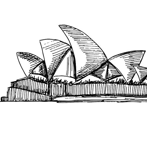 Nacnic Poster Sydney – Opera House. Sheets with monuments of cities. A4 ...