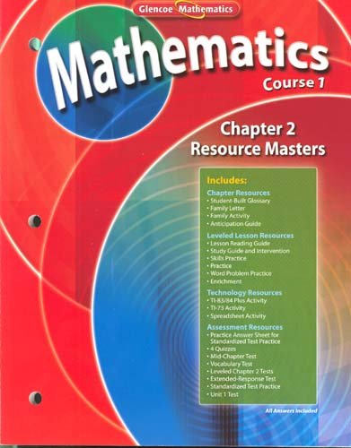 Glencoe Mathematics Course 1 Chapter 2 Resource Masters: unknown author ...