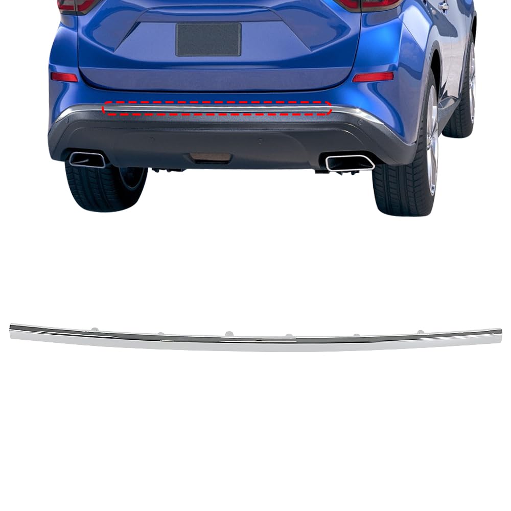 Rear Bumper Center Molding Trim Chrome Compatible with Nissan Murano ...