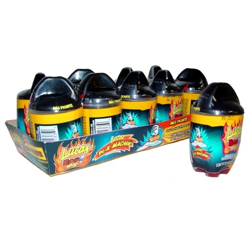 Amazon.com : Lucas Bomvaso Candy 1.2oz Sweet & Hot (Pack of 10) : Gum ...