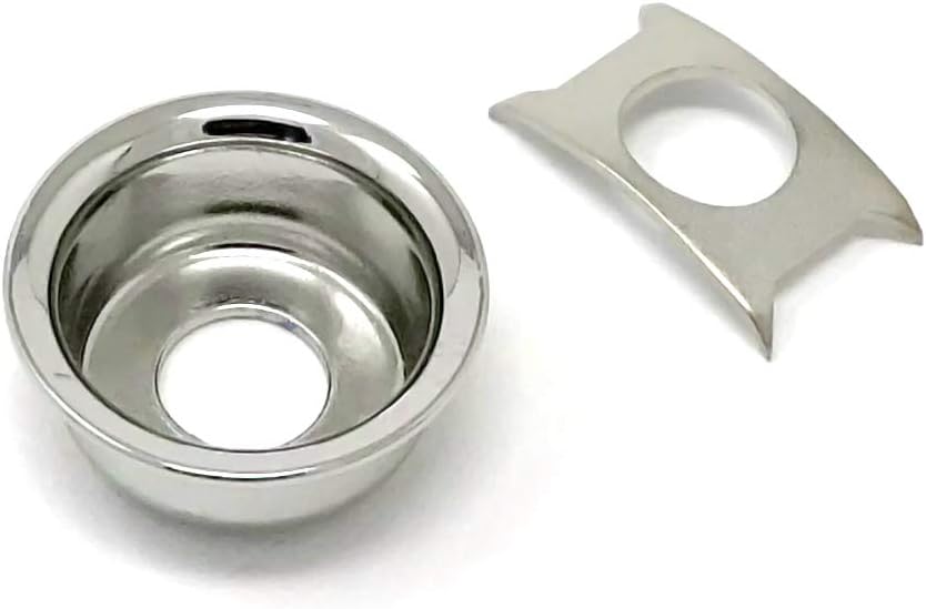 Amazon.com: Vintage Forge Nickel Cup Jack Plate for Fender Telecaster ...