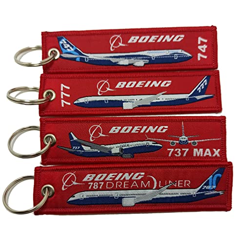 4 Pcs Pack Aviation Born To Fly Boeing 737, 747, 777, 787 Double Side ...