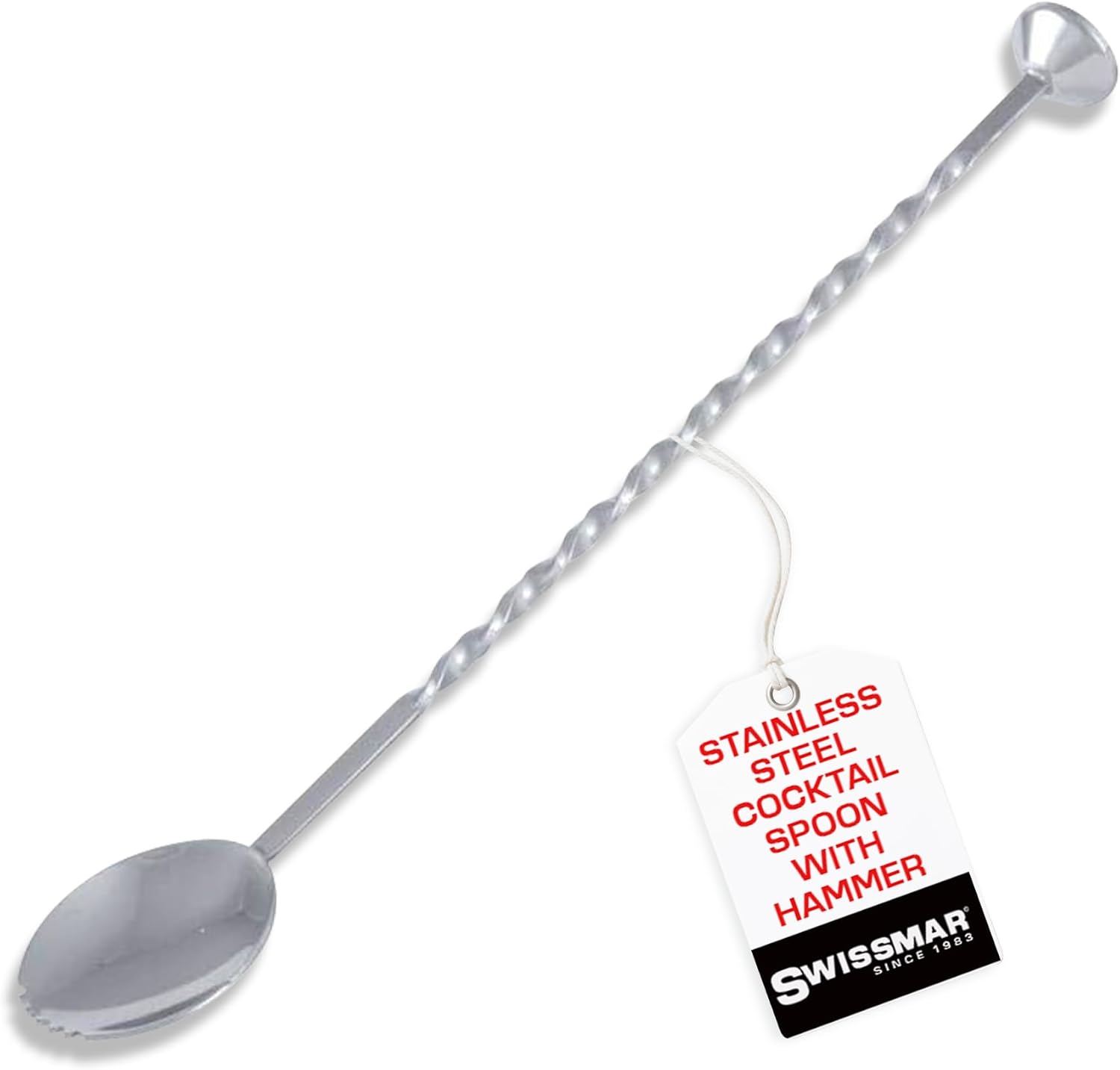Amazon.com: Swissmar Stainless Steel Cocktail Spoon with Hammer ...