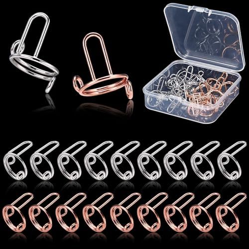 Amazon.com : 20PCS Wudu Nail Rings for Press Ons (No Glue), Size ...