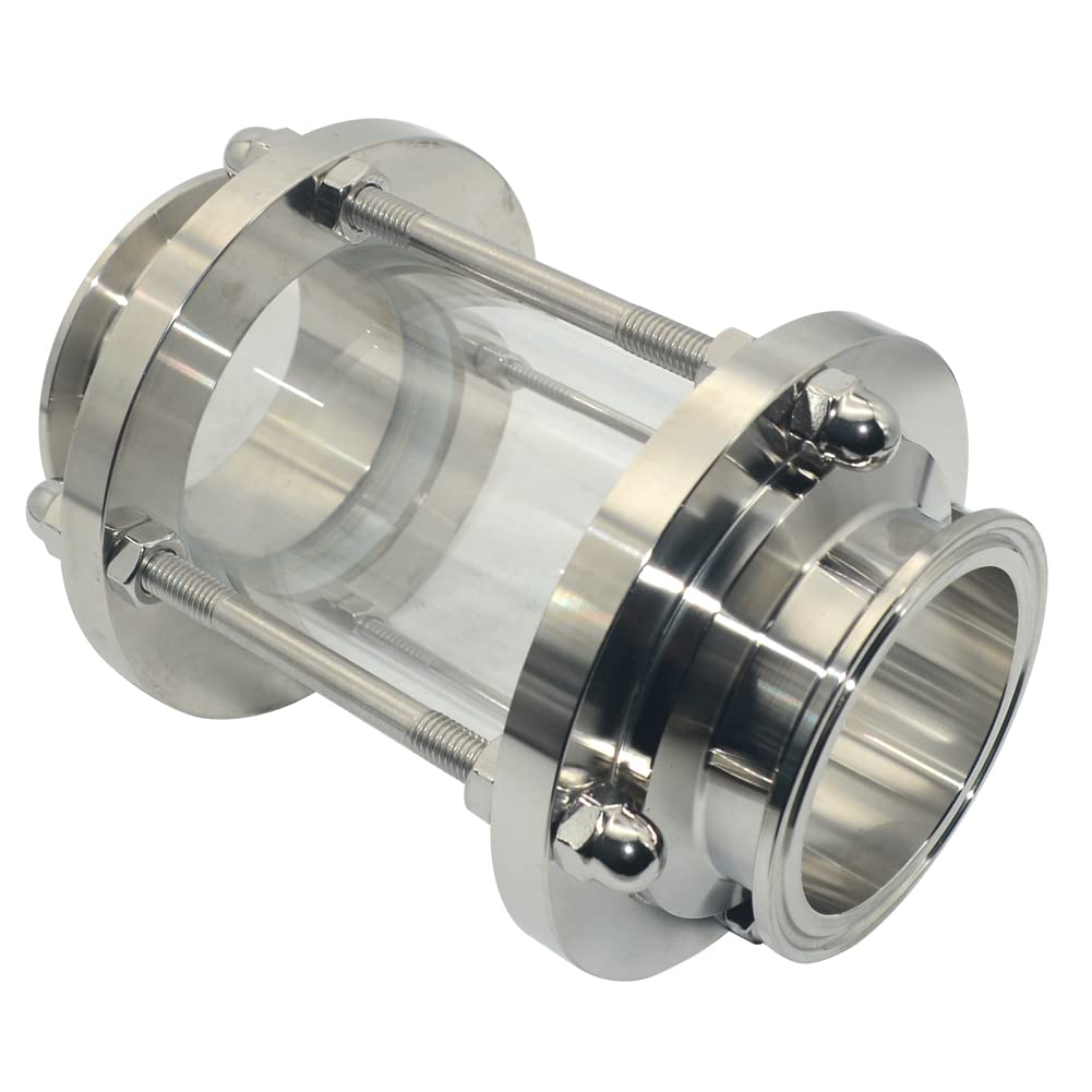 Snapklik.com : 2.5" 63MM Flow Sanitary Straight Sight Glass Tri Clamp ...