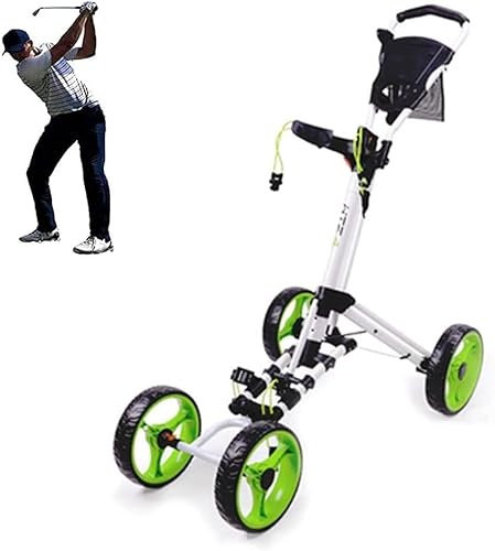 WaiDXn Lightweight Foldable Golf Trolley, Golf Push Cart With ...
