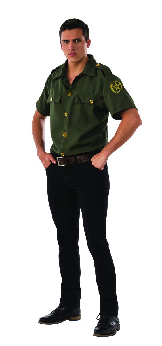 Amazon.com: Pizazz! Men's Adult Border Patrol Costume, Green, Large ...