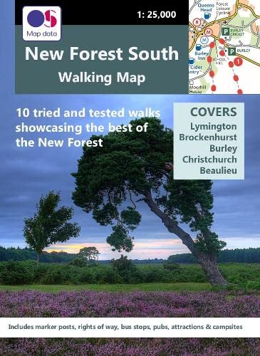 Buy New Forest South Walking Map: 10 tried & tested walks showcasing ...