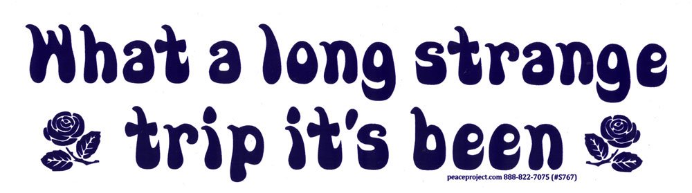 Amazon.com - What A Long Strange Trip It's Been - Bumper Sticker/Decal ...