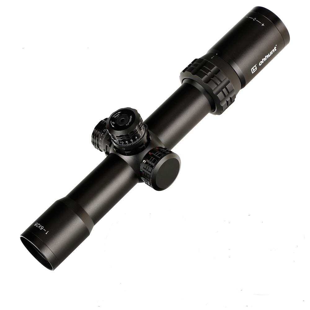 Buy Ohhunt Thin Edge 1-6X28IR Hunting s Mil Dot Glass Etched Reticle ...