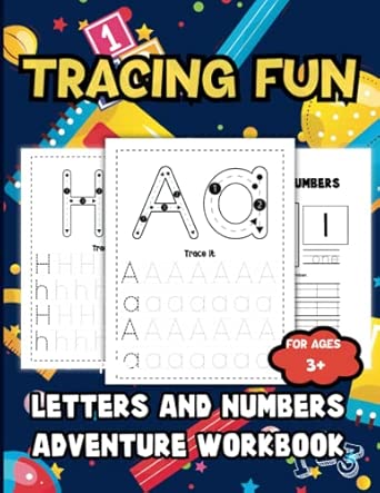 Tracing Fun :Letters and Numbers Adventure Workbook,Learn to Write ...