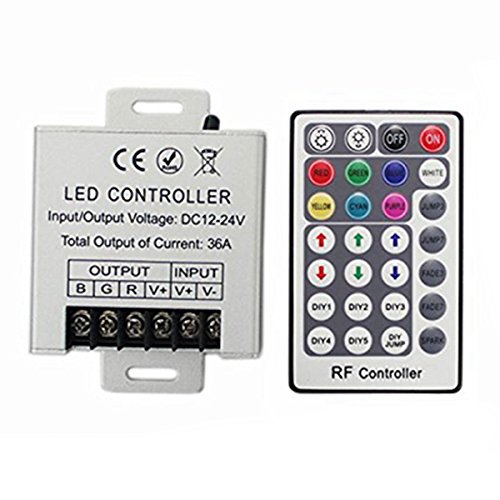 36A 12V 432W 28key RF Remote Controller for RGB LED Strip Light Module ...