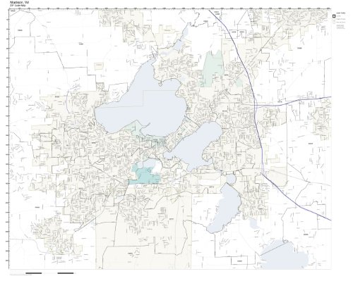 ZIP Code Wall Map of Madison, WI ZIP Code Map Not Laminated: Amazon.com ...