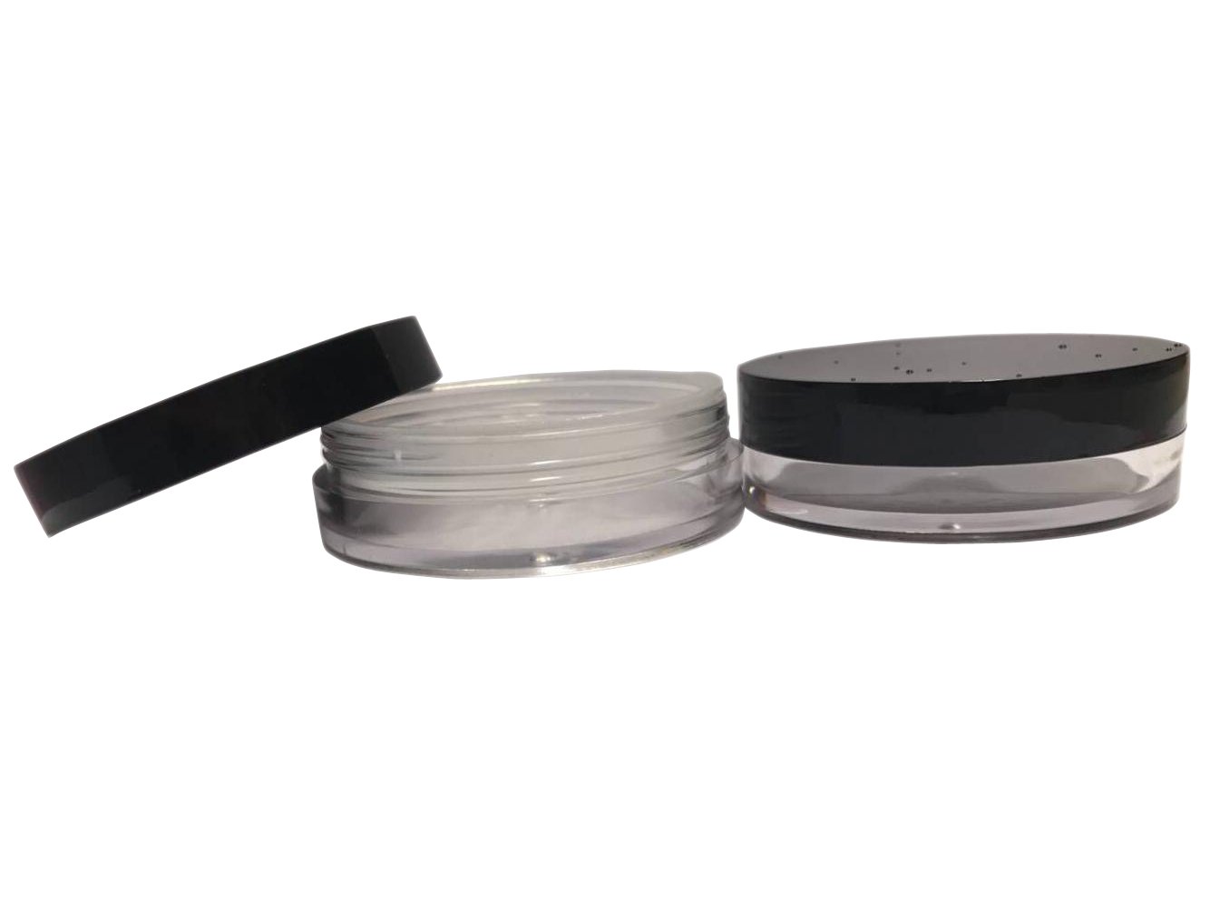 Amazon.com: 2 x 10ml Plastic DIY Loose Powder Container Portable Powder ...