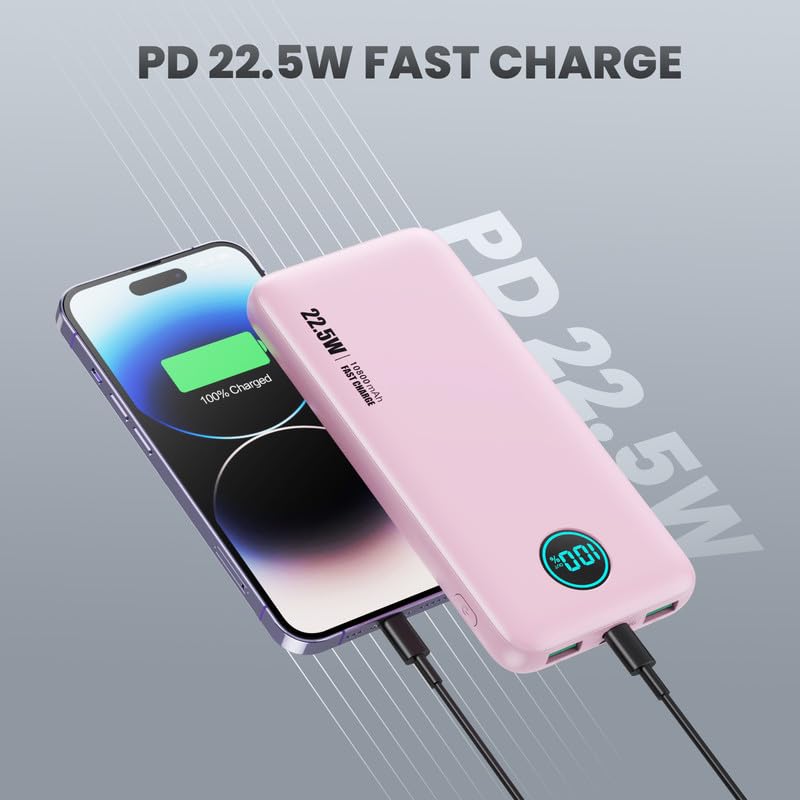 Snapklik.com : Portable Charger 10800mAh, 225W Fast Charging USB C ...