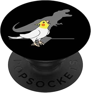 Amazon.com: T-Rex Lutino Cockatiel, Yellow White Parrot Birb Meme ...