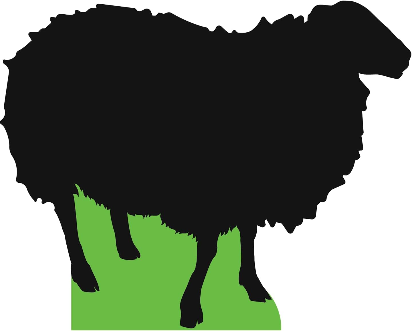 Amazon.com: SP12930 Sheep Silhouette Cardboard Cutout Standee Standup ...