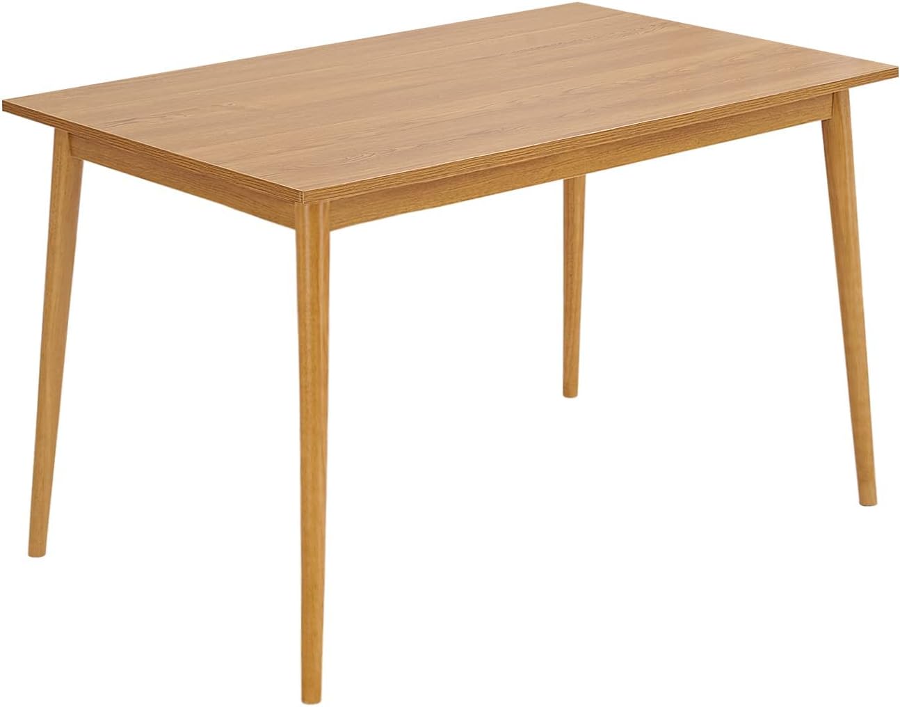 Amazon.com - GreenForest Dining Table Modern Rectangular Top with Solid ...