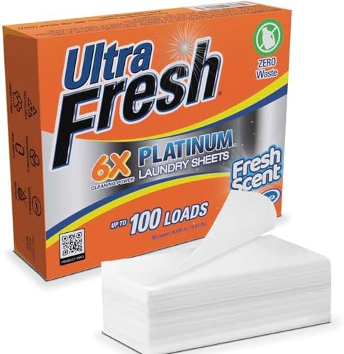 Amazon.com: Ultra Fresh 50 Count Laundry Detergent Sheets for All ...