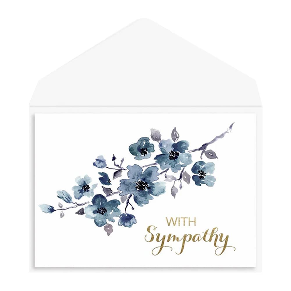 Snapklik.com : Blushing Blue Sympathy Card Condolence And Bereavement ...