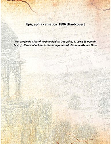 Amazon.com: Epigraphia carnatica 1886 [Hardcover]: 9789333379601: Rice ...