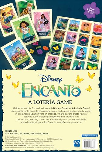 Snapklik.com : Loteria: Disney Encanto Traditional Loteria Mexicana ...