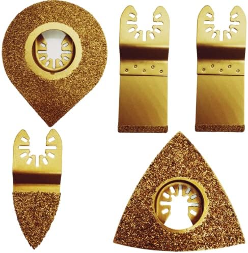 5 x Rennie Tools Oscillating Multi Tool Carbide Grouting Blades ...