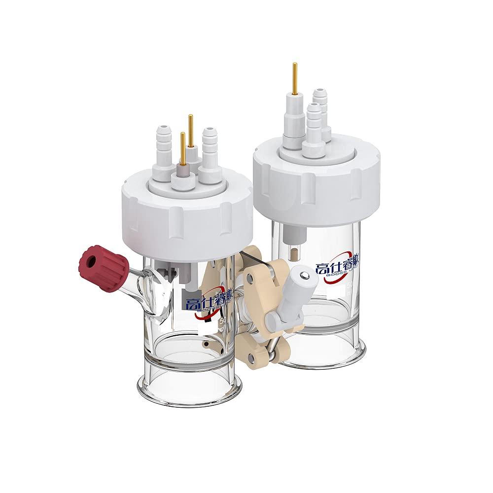 Amazon.com: Celda electroquímica tipo H (con puerto de muestreo); celda ...