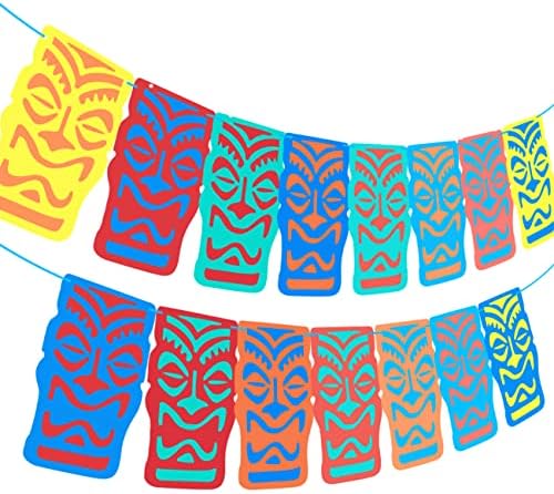 Amazon.com: Hawaii Tiki Banner Hawaiian Luau Birthday Party Banners ...