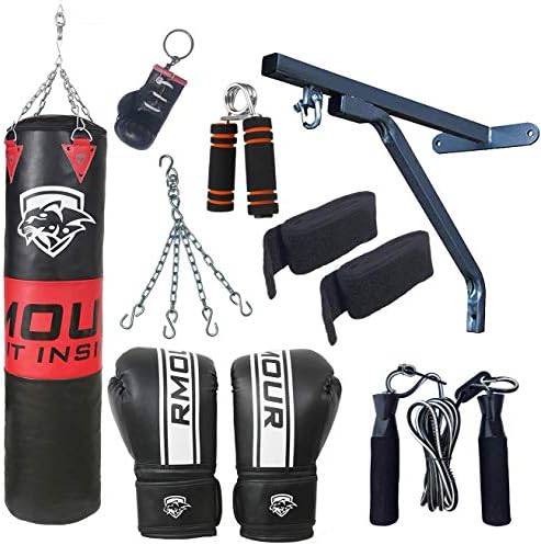 Buy LEW Punching Bag 10 Piece Boxing Set filled with Heavy Bag Gloves ...