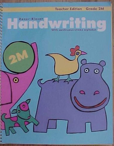 Zaner-Bloser Handwriting With Continous-Stroke Alphabet Teacher Edition ...