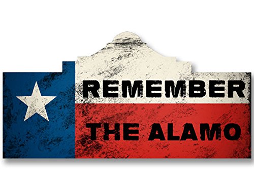 American Vinyl Vintage Alamo Shaped Remember The Alamo Sticker (Texas ...
